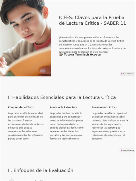 Claves Para La Prueba Icfes Saber 11 Pdf Pensamiento Crítico Ensayos