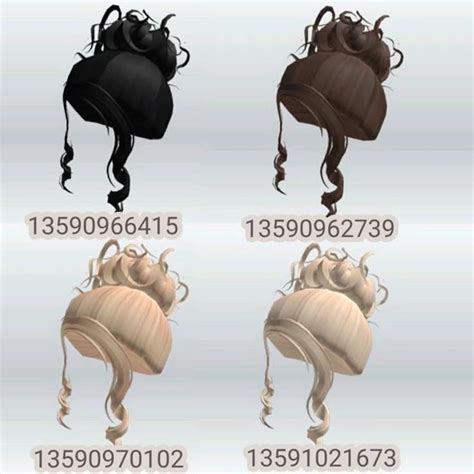 Hair Codes Black Hair Roblox Brown Hair Roblox Coding
