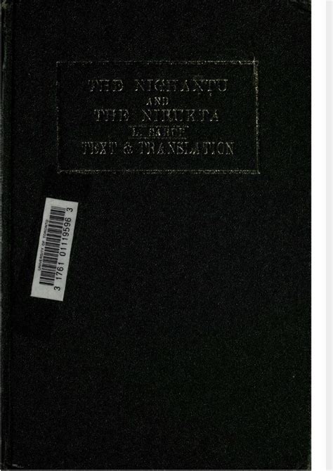 Pdf Yaska Nighantu Nirukta Dokumentips