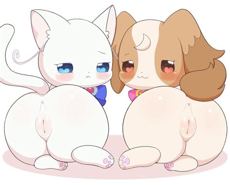 Rule 34 Anus Ass Azuo Blue Eyes Blush Bow Ribbon Brown Body Brown