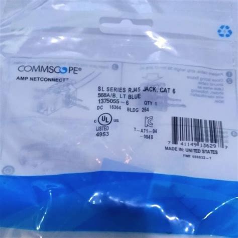 Amp Commscope Modular Jack Cat6 Biru Original Lazada Indonesia