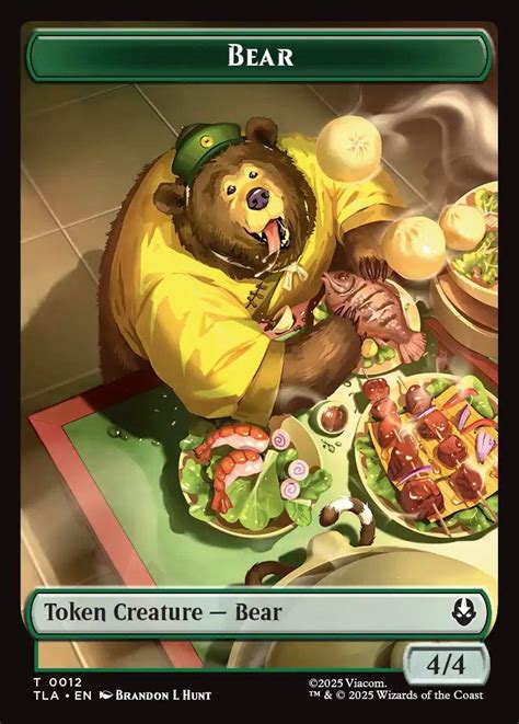 Avatar The Last Airbender Foil Bear Token 0012