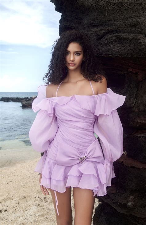Rosalin Dress Purple Amelie Official