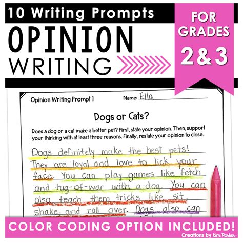 Opinion Writing Prompts Set 1 Made By Teachers