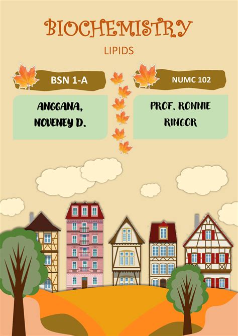 Lipids Lec Notes And Activities BIOCHEMISTRY LIPIDS BSN A NUMC ANGGANA NOVENEY D PROF
