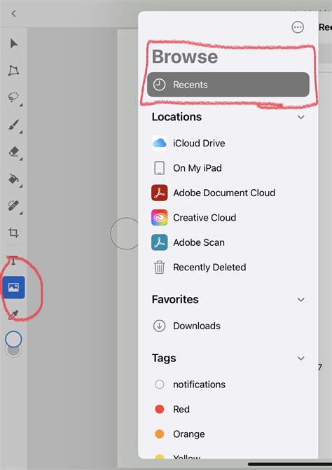 Import Files Into Photoshop File On The Ipad Adobe Support Community