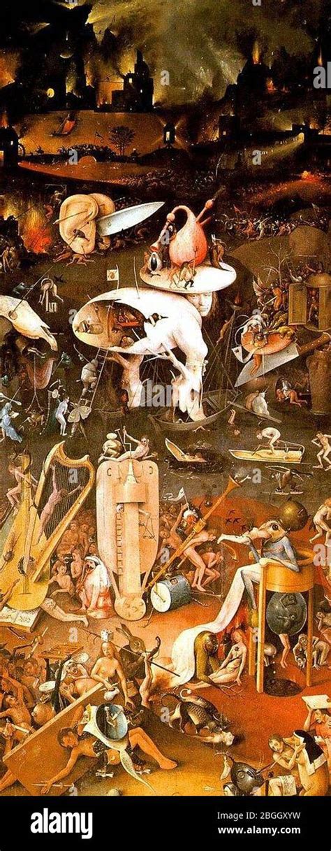 Hieronymus Bosch Hell Garden Of Earthly Delights Tryptich Right