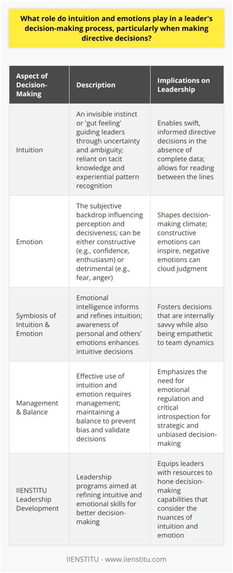 Directive Decision Making Who Influences Outcomes Iienstitu