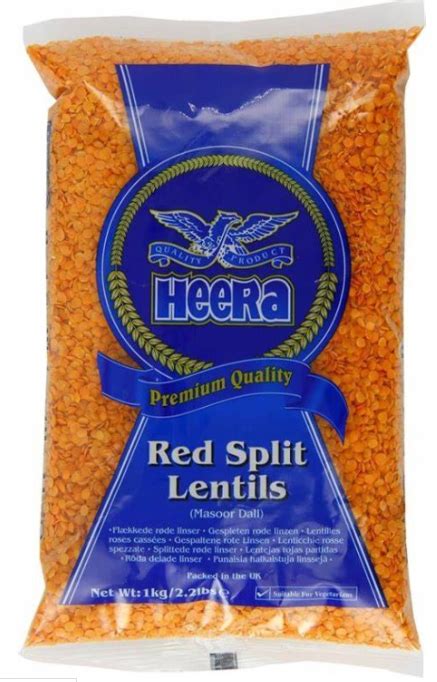 Heera Red Split Lentils Masoor Dall 1kg