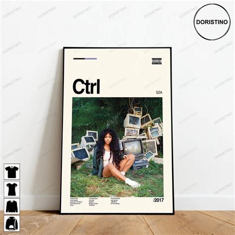 Sza Ctrl Sza Ctrl Deluxe Music Album Minimalist Art Retro Modern Vintage Ts Limited Edition