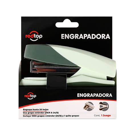 Engrapadora De Media Tira Con Quitagrapas Red Top Verde Office Depot