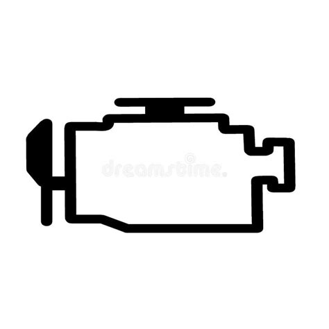 Check Engine Or Malfunction Warning Light Car Mil Light Useful For Automobile Service Industry