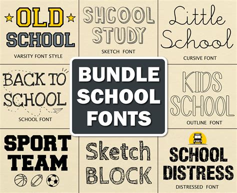 School Fonts
