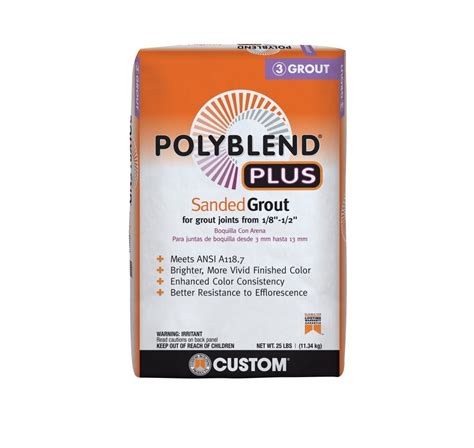 Gty Products Polyblend Plus Sanded Grout Bright White 25