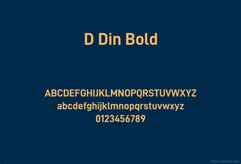 D Din Bold Font Free Download Ttf Otf Wisabo Fonts
