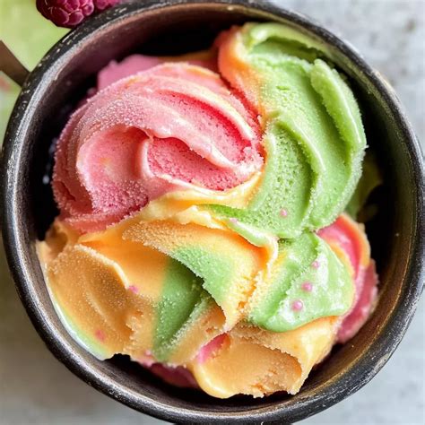 Homemade Rainbow Sherbet Recipe Recipe In 2025 Sherbet Recipes
