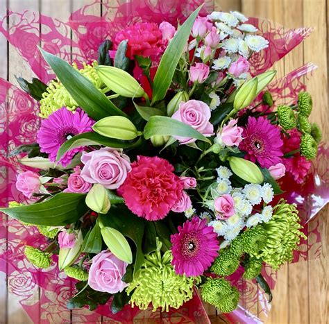 Vibrant Handtied Bouquet Fresh Flowers Local Trusted Florist Near Me