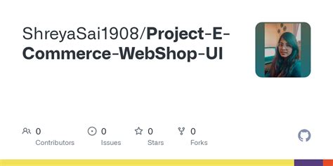 Github Shreyasai1908project E Commerce Webshop Ui