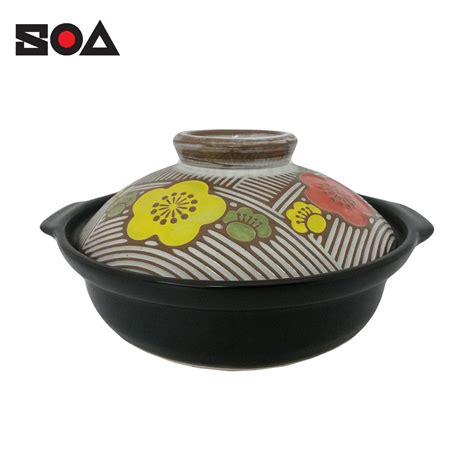 Sand Casserole Kitchenware Square Plum Blossom Soil Of Art