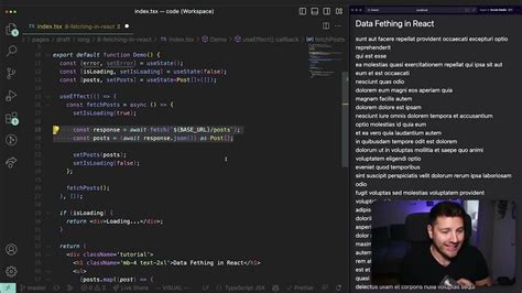 8 Fetching Data In React Complete Tutorial Youtube