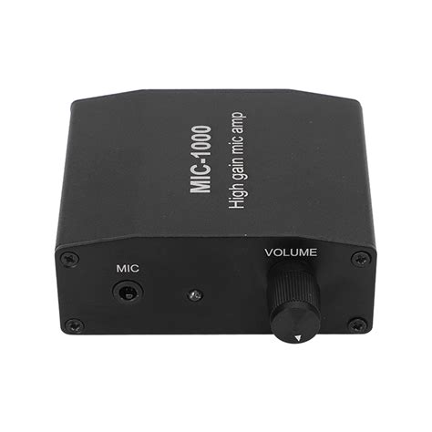 Microphone Amplifier Portable Mic Amp 35mm Interface