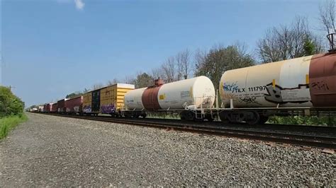 Csx Manifest Led By 3320 And 1141 In Jordan Ny On 72623 Youtube