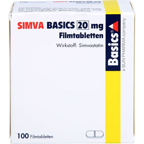 Simva Basics 20 Mg Filmtabletten 100 Buc Eumed