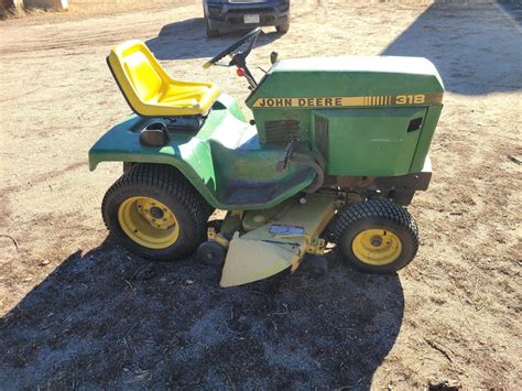 John Deere 318 Garden Tractor Wmower Deck Other Bigiron