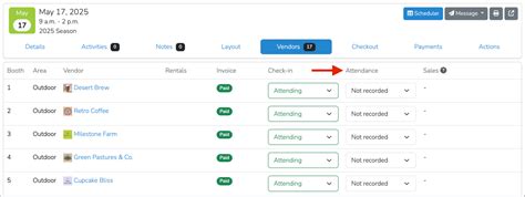Taking Vendor Attendance Marketspread