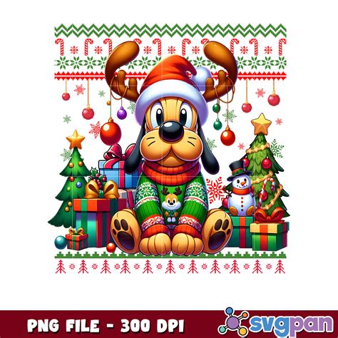 Pluto Christmas Png Christmas Ts Png Cute Pluto Png Svgpan