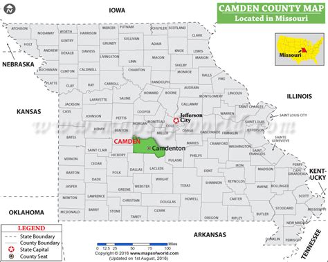 Map Of Camden County Missouri