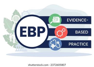 Ebp Evidence Based Practice Acronym Business Concept Stock Vector Royalty Free 2372605799