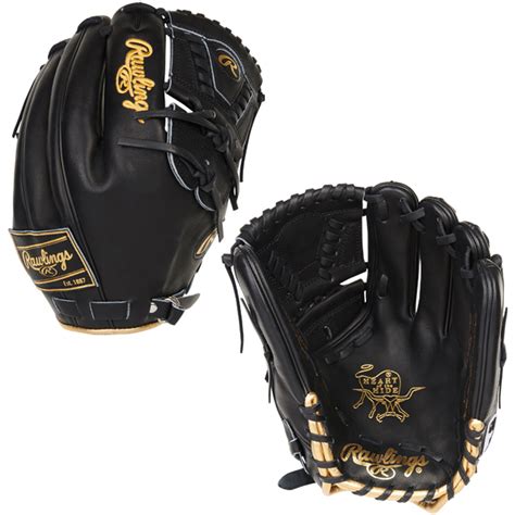 rawlings pro label 7 black heart of hide baseball pitcher s infield