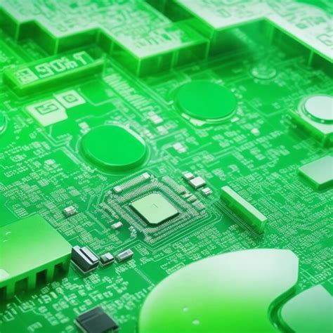 Premium Photo Green Circuit Board