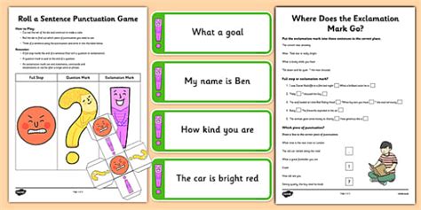 Using Exclamation Mark Resource Pack Teacher Made