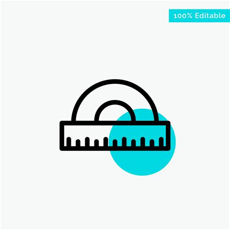 Design Drawing Education Geometry Turquoise Highlight Circle Point Vector Icon 17981496 Vector