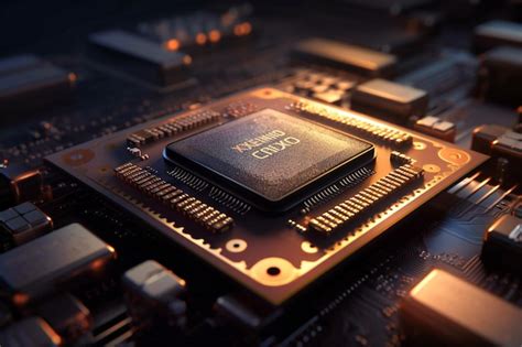Premium Photo Cuttingedge Microchip Design Enables Seamless Communication Enhanced Performance