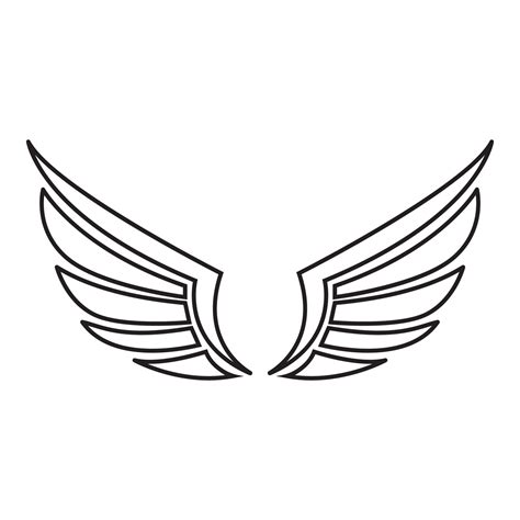 Wing Icon Vector 24394177 Vector Art At Vecteezy