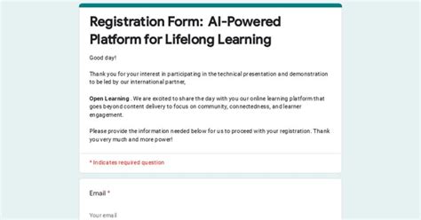 Engr Eric Jude S Soliman On Linkedin Registration Form Ai Powered Platform For Lifelong Learning