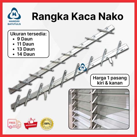 Jual Rangka Jendela Kaca Nako Besi Jalusi Window Aluminium Pengatur Sirkulasi Udara