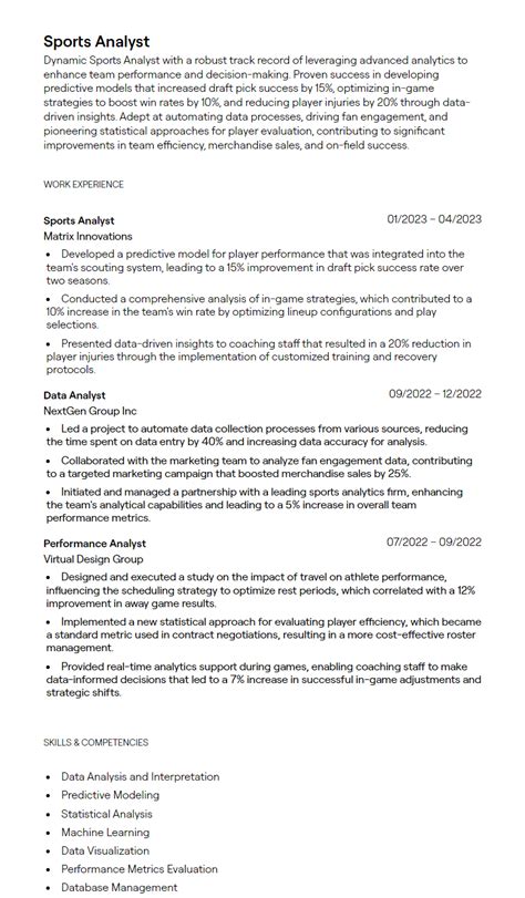 7 Analyst Resume Examples With Free Templates
