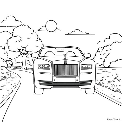 Rolls Royce Páginas Para Colorear