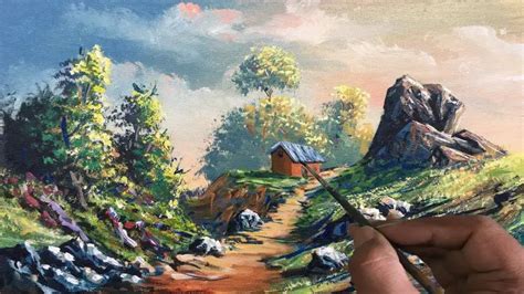 Painting A Realistic Landscape Paintingtube