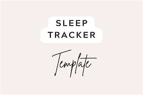 Printable Sleep Tracker Template Graphic By Realtor Templates · Creative Fabrica