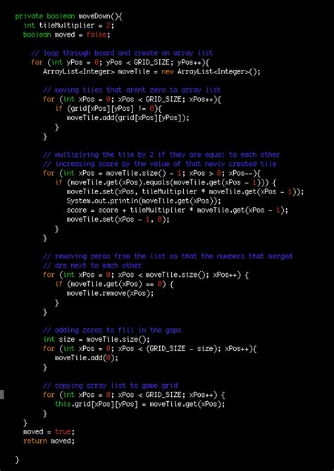 Solved JAVA Need Help With My Game Move Method So Chegg Com