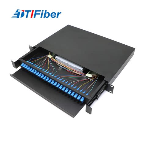 19 Inch Rack Mount 12 24 Port Sc Fiber Patch Panel Termination Box