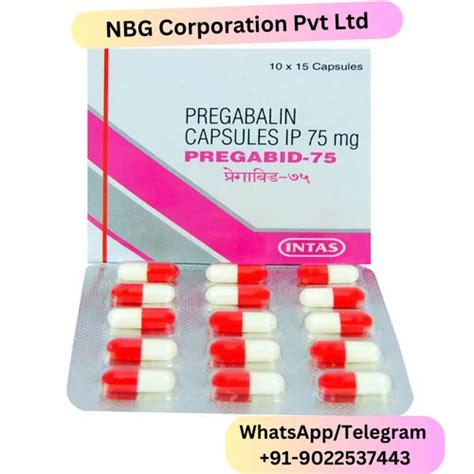 Pregabalin Capsules Ip 75 Mg At Rs 884box In Nagpur Id 2851691116297
