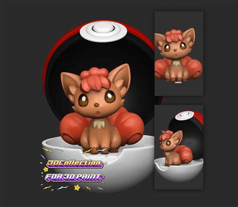 Vulpix Cute Free 3d Print Model 3d Model By Otakusanctuary On Thangs