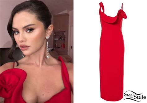 Selena Gomez Red Dress Fashnfly