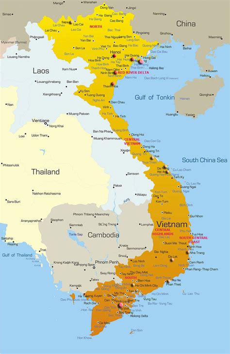 Rivers In Vietnam Map